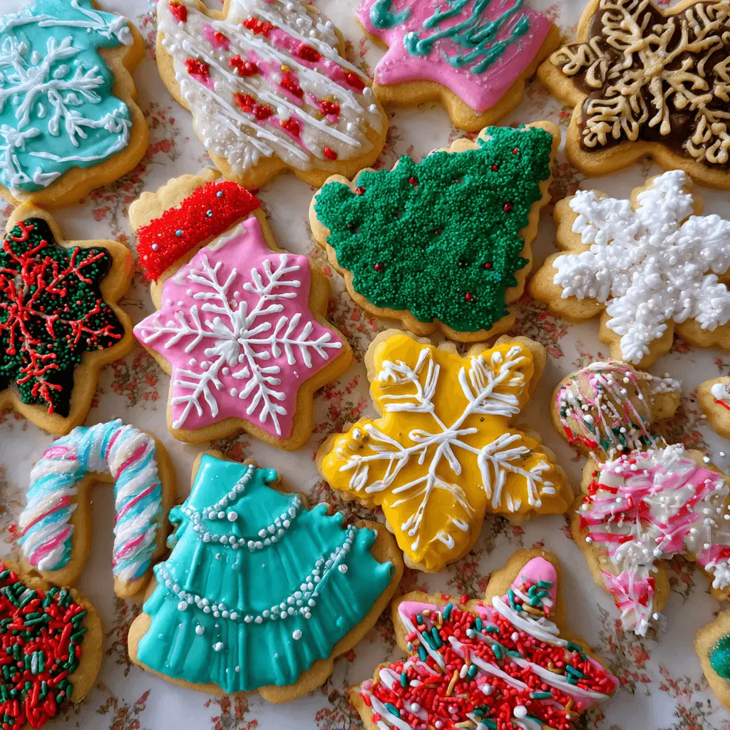Easy Royal Icing Christmas Cookies