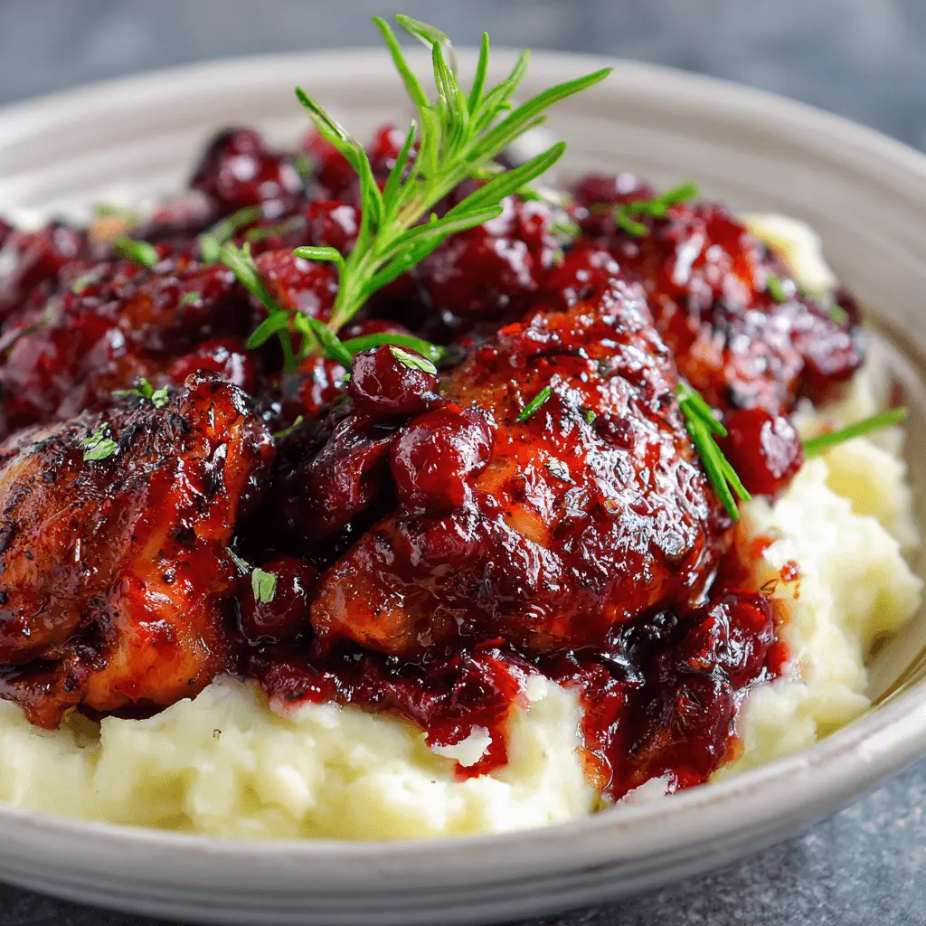 Easy Cranberry Chicken Recipe