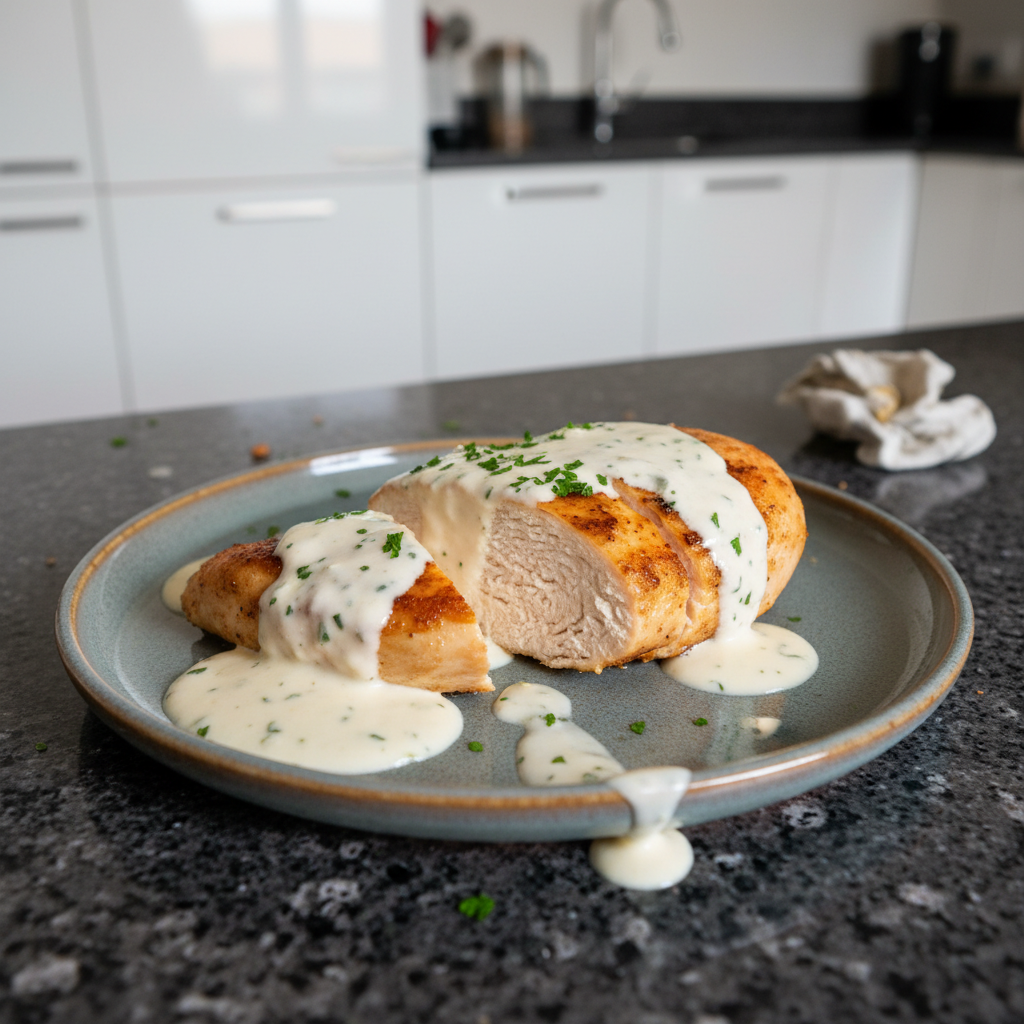 Creamy Ranch Chicken Breast: Skillet Recipe with Secret Ingredient